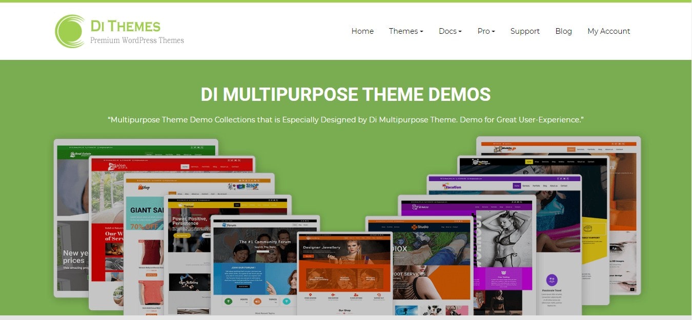 Multipurpose WordPress Theme List of 13 - Di Themes